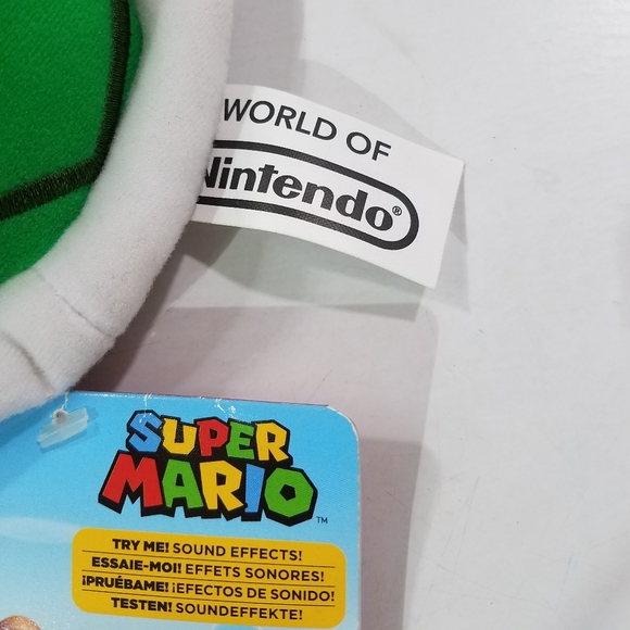 Nintendo | Toys | Super Mario Green Turtle 7 Plush Toy Wsound Effects ...